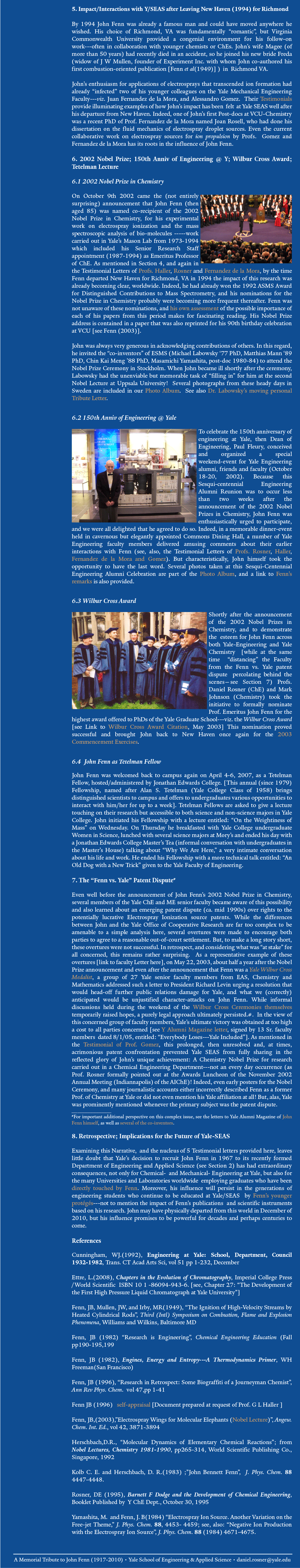 A Memorial Tribute to John Fenn